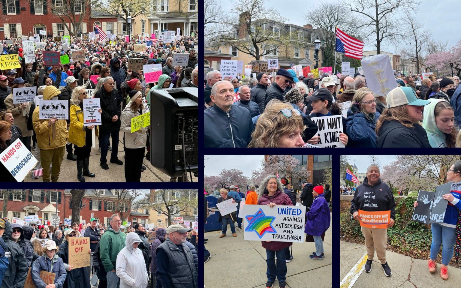 Huge Turnout in Doylestown As Part of Nationwide ‘Hands Off’ Protests ...